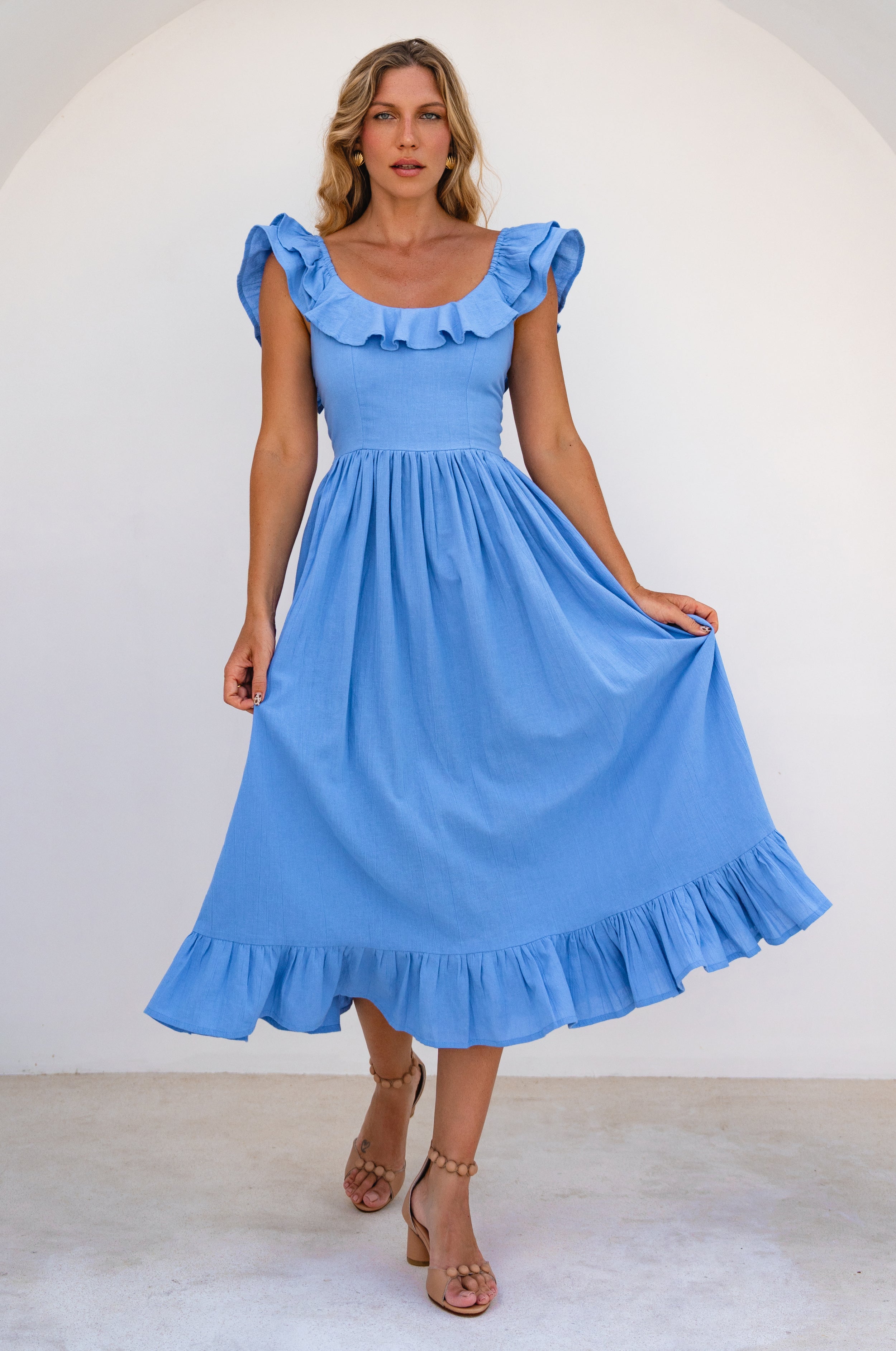 Alethea. Summer Midi Dress – ELF