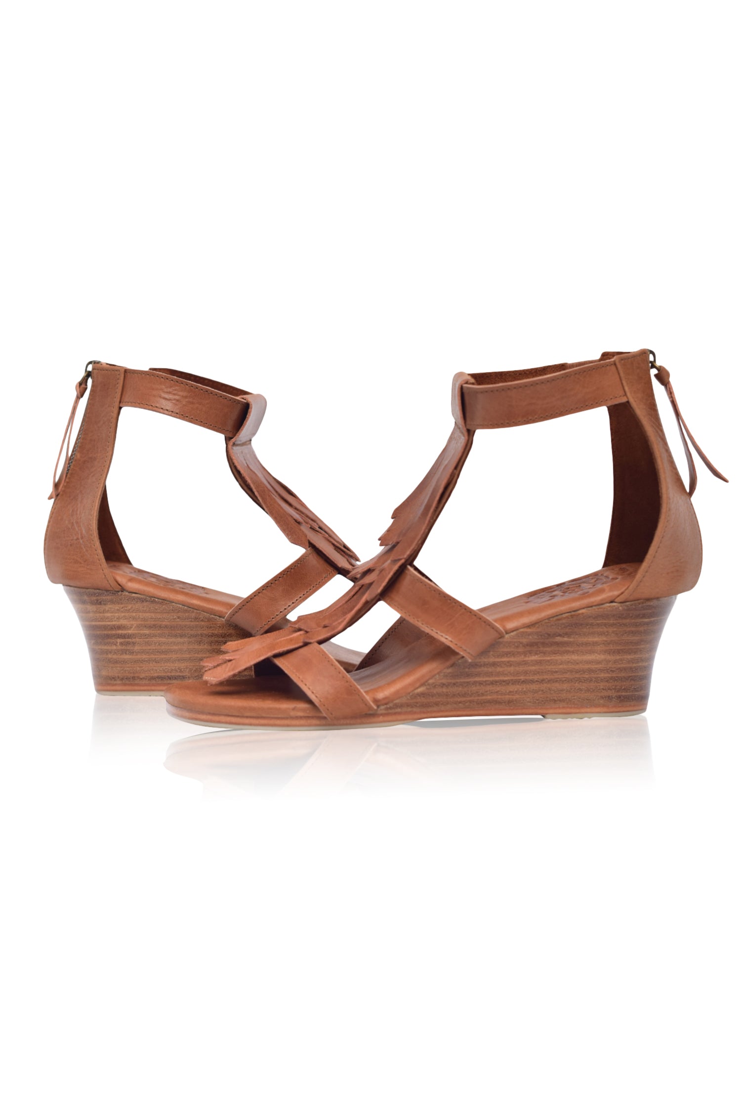 FLY AWAY. Handmade Leather Wedge Sandals – ELF